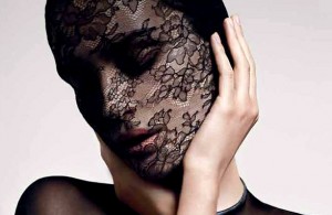 Haute couture cosmetics: Le Soin Noir lace mask - 2LUXURY2.COM