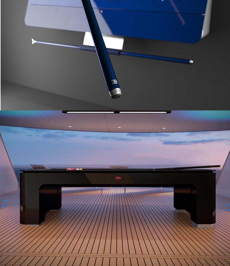Bugatti unveils stunning new pool table to play even on the high seas ...