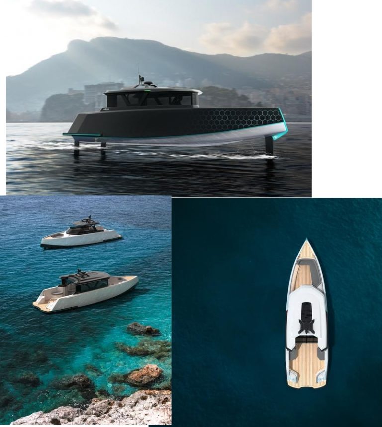 This 27-foot all-electric, hydrofoil, performance vessel will be the ...
