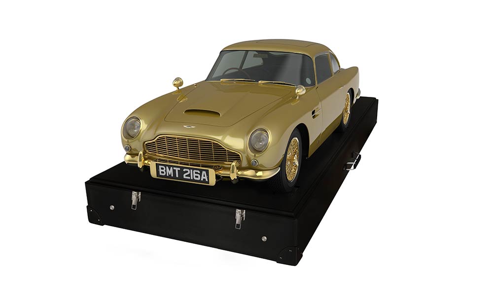 Gold replica of James Bond’s iconic Aston Martin DB5 sold for £55,000 ...