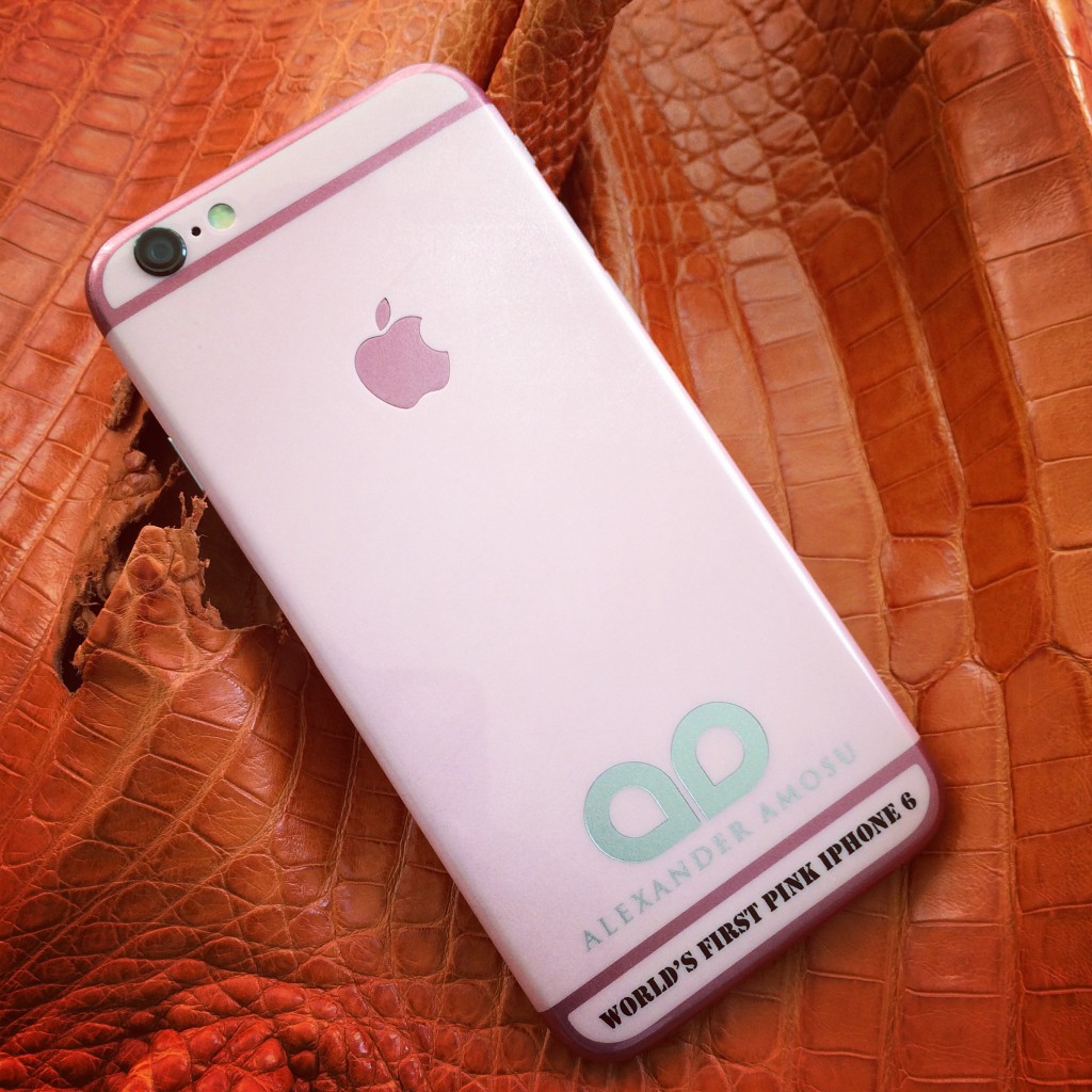 Amosu Pink iPhone - the world’s first pink iPhone 6 - 2LUXURY2.COM