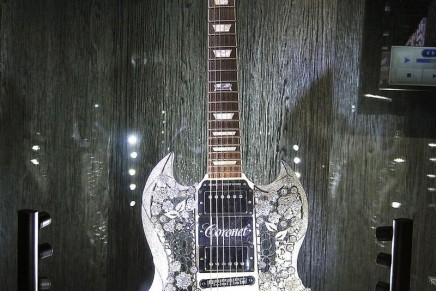 Eden of Coronet, the world’s most valuable guitar, on display at 2019 ...
