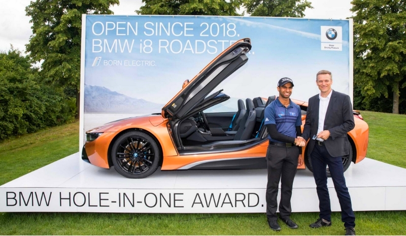 BMW Hole-In-One Award 2018: England’s Aaron Rai wins the new BMW i8 ...