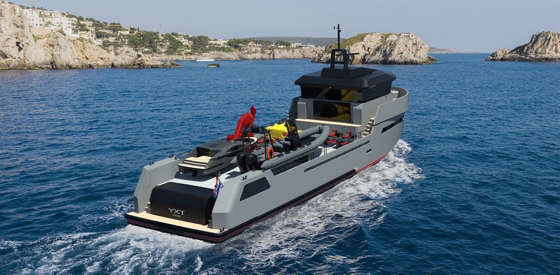 Lynx 34 YXT - a support vessel built to handle extensive rugged ...