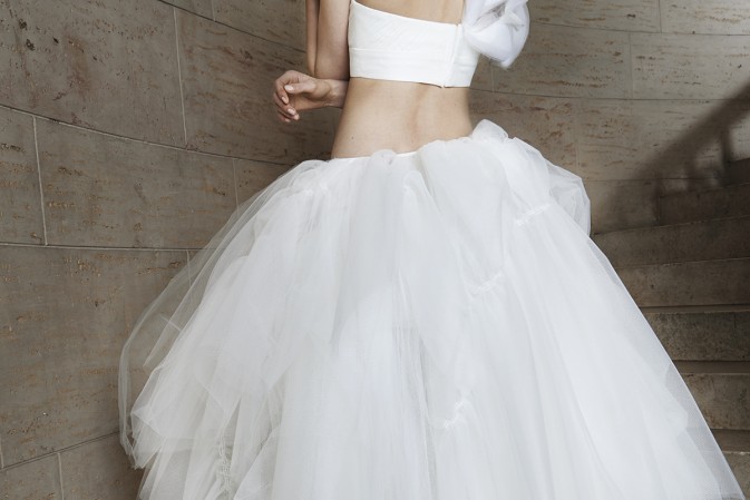 verawang bridal collection 2014 2015 - Ivory strapless bra with hand ...